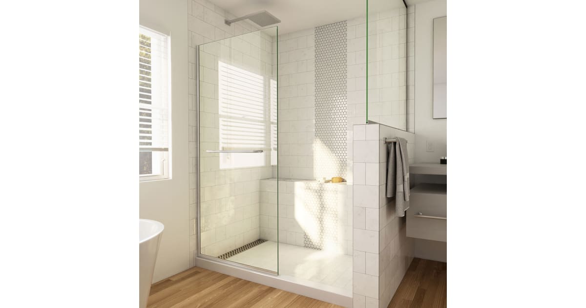 DreamLine SDLI30W720XTX04 Linea 72" High x 30" Wide Shower Screen ...