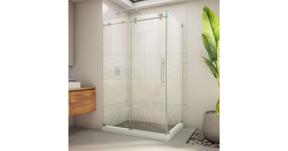 DreamLine SE6148F320VDX07 Enigma-X 76" High x 44-3/8" Wide x 32-1/2" Deep Sliding Frameless ...