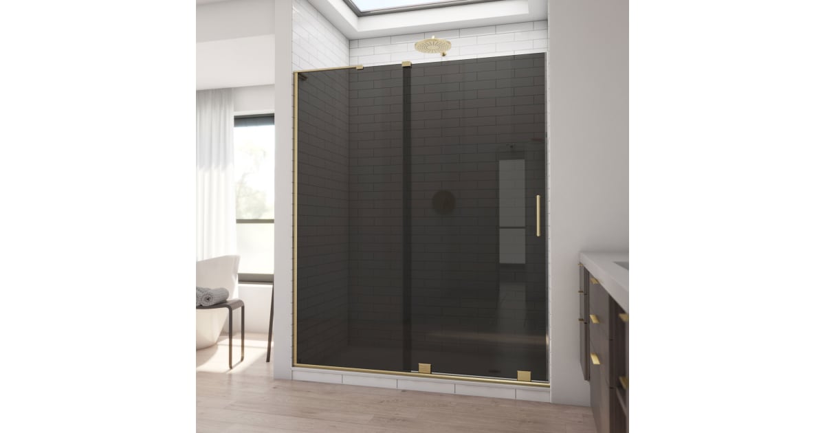 DreamLine SHDR1960723GR05 Mirage-X 56 - 60" W x 72" H Frameless Sliding Shower Door | Ferguson Home