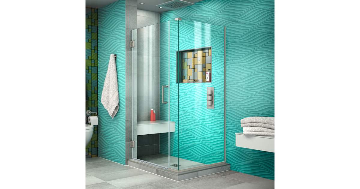 DreamLine SHEN-24355300-04 Unidoor Plus 35 1/2" W x 30 3/8" D x 72" H ...