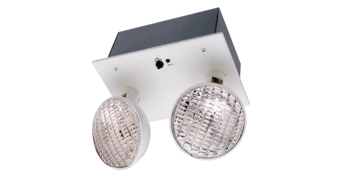 Dual-Lite EZ-2R 2 Light Recessed Self-Contained 90 Minute Emergency ...