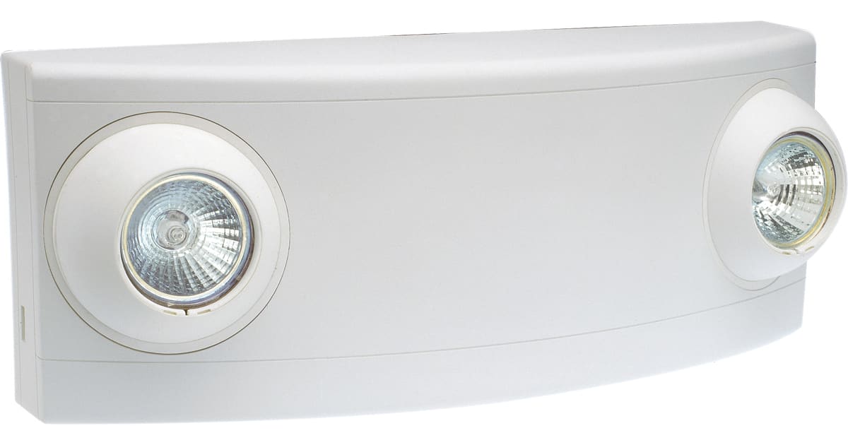 Dual-Lite LZ15 2 Light 15 Watt Low-Profile Halogen Emergency Light ...