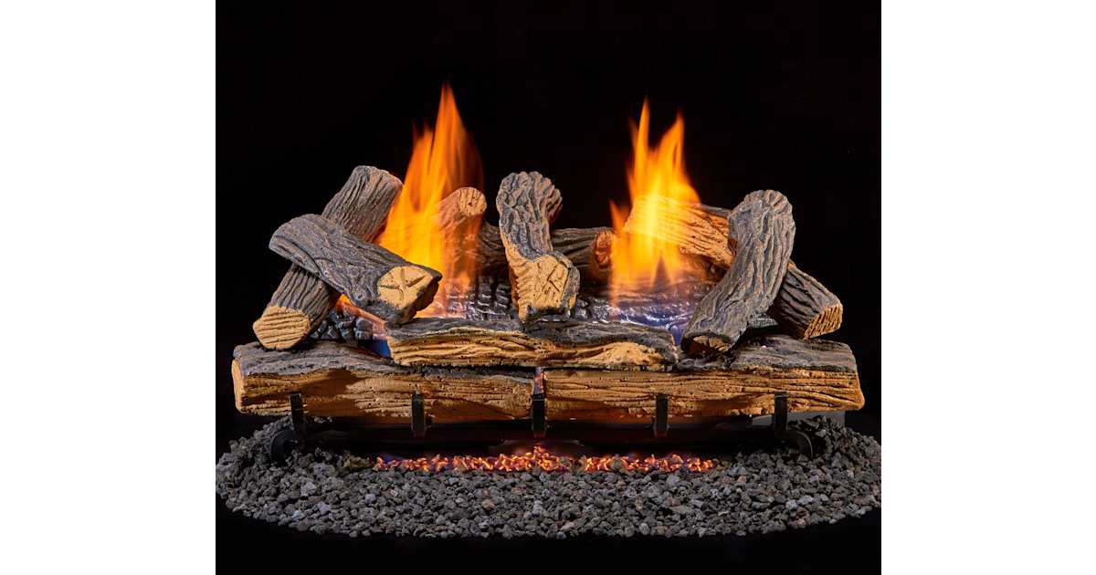 Duluth Forge DLS-L24R-1 33,000 BTU Vent Free Liquid Propane Log Set ...