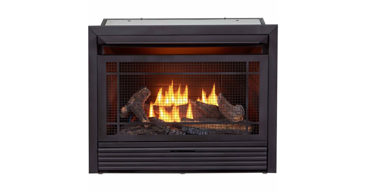 Duluth Forge FDF300T 26,000 BTU Vent Free Dual Fuel Fireplace Insert ...