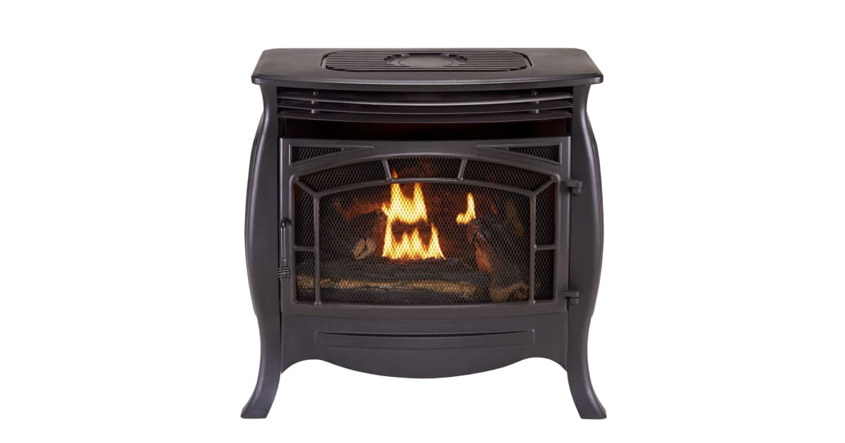 Duluth Forge FDSR25 26,000 BTU Vent Free Dual Fuel Free Standing Stove ...
