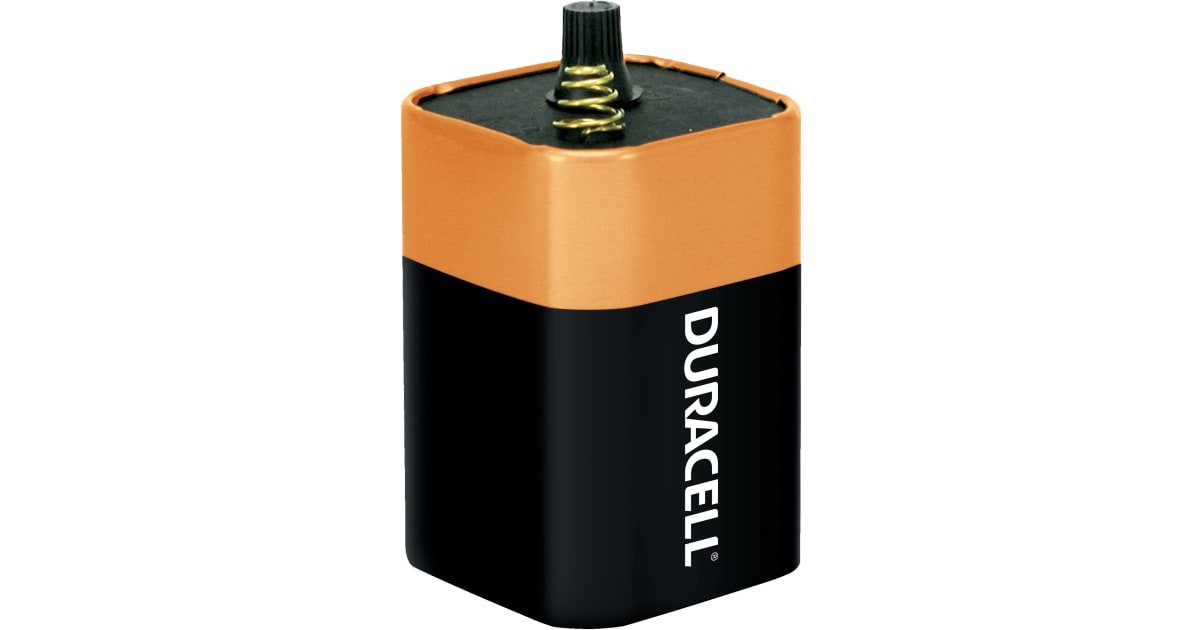 Duracell D4133309006 6V Alkaline Spring-Top Terminal Lantern Battery ...