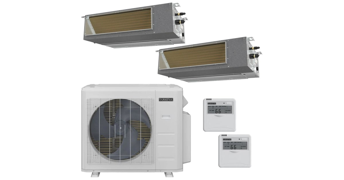Durastar DRA4H36D0909 36K BTU Cooling / 37K BTU Heating 20 SEER2 Two ...