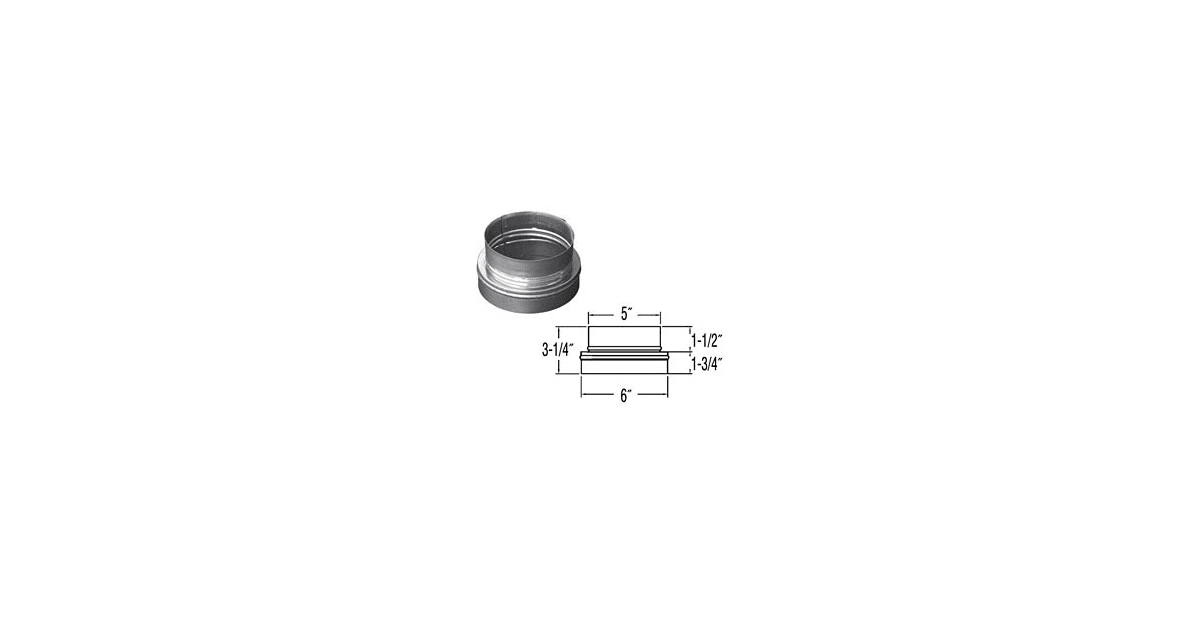 DuraVent 5DLR-R6 5" Inner Diameter - DuraLiner Rigid Liner Chimney Pipe ...