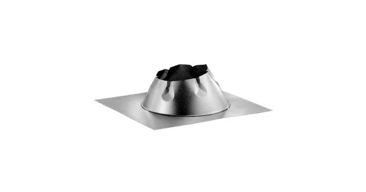 DuraVent 8DT-F12DSA 8" Dead Soft Aluminum Adjustable Roof Flashing for ...