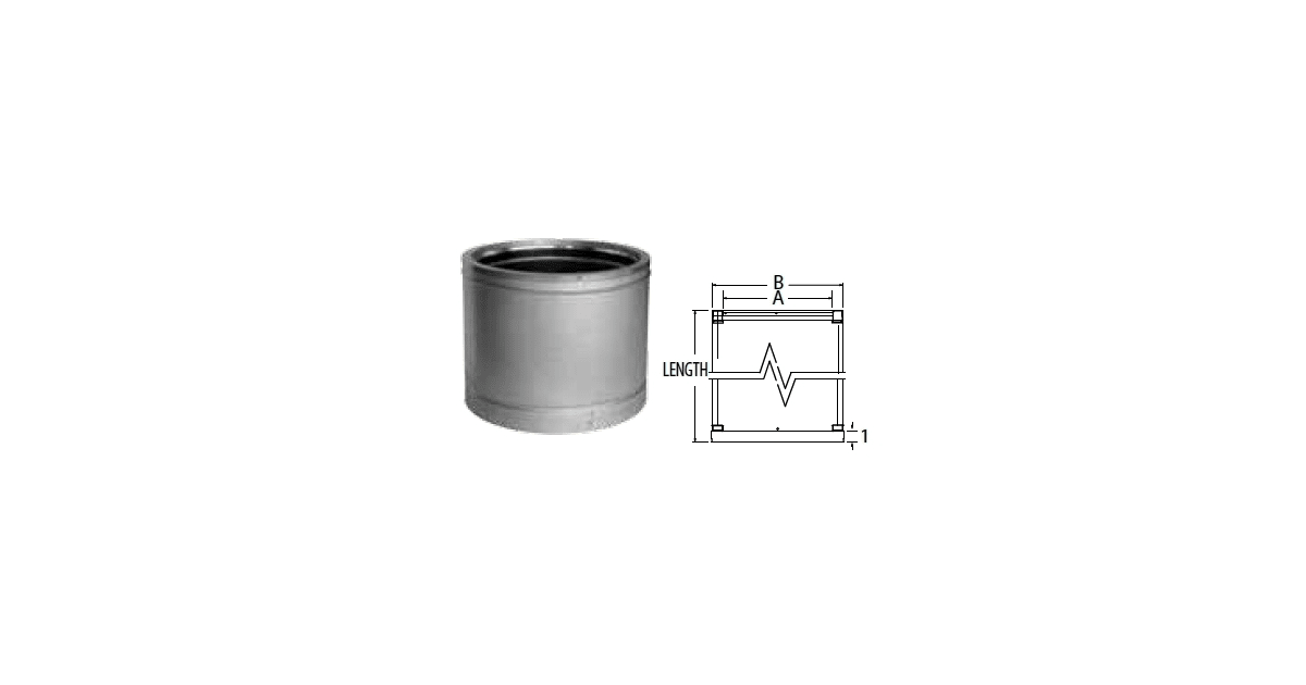 DuraVent 24DT-24SS 24" Inner Diamater - DuraTech Class A Chimney Pipe ...