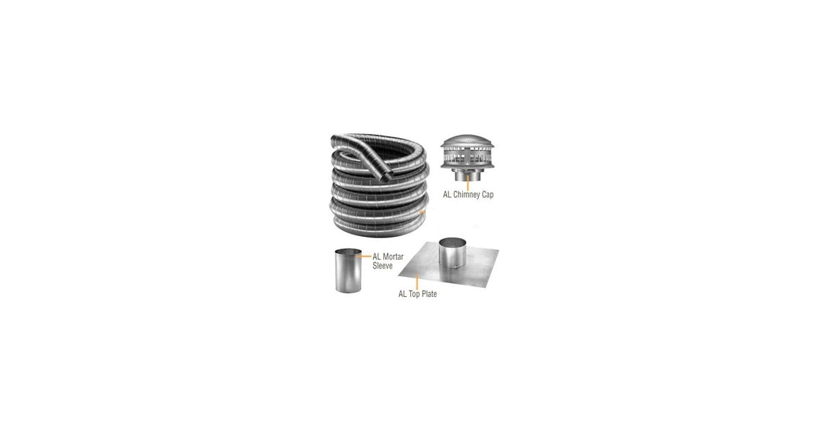DuraVent 6DFA-25K 6" Inner Diameter - DuraFlex AL Flexible Liner Type B ...