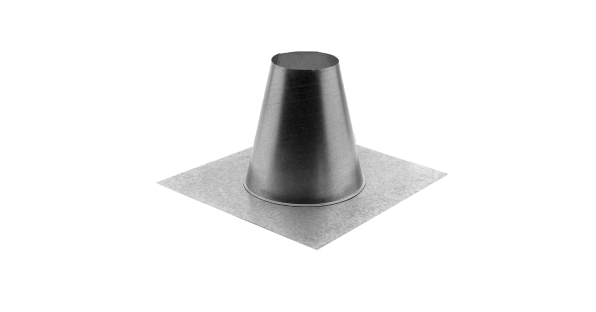 DuraVent 4BVFF Aluminum Tall Cone Flat Flashing with 4" Inner Diameter ...