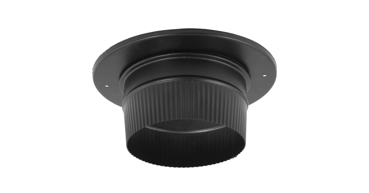 DuraVent 6DBK-ADSL 6" Inner Diameter - DuraBlack Stove Pipe - Single ...