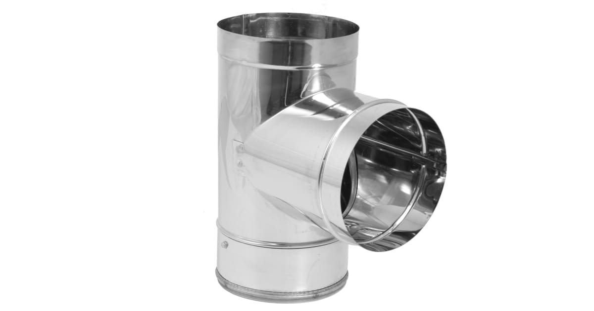 DuraVent 6DBK-TSS 6" Inner Diameter - DuraBlack Stove Pipe - Single ...