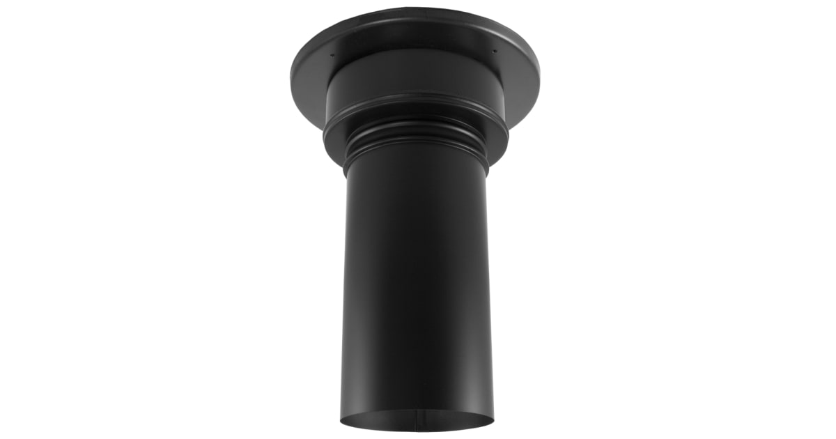 DuraVent 6DBK-XS8 6" to 8" Inner Diameter - DuraBlack Stove Pipe ...