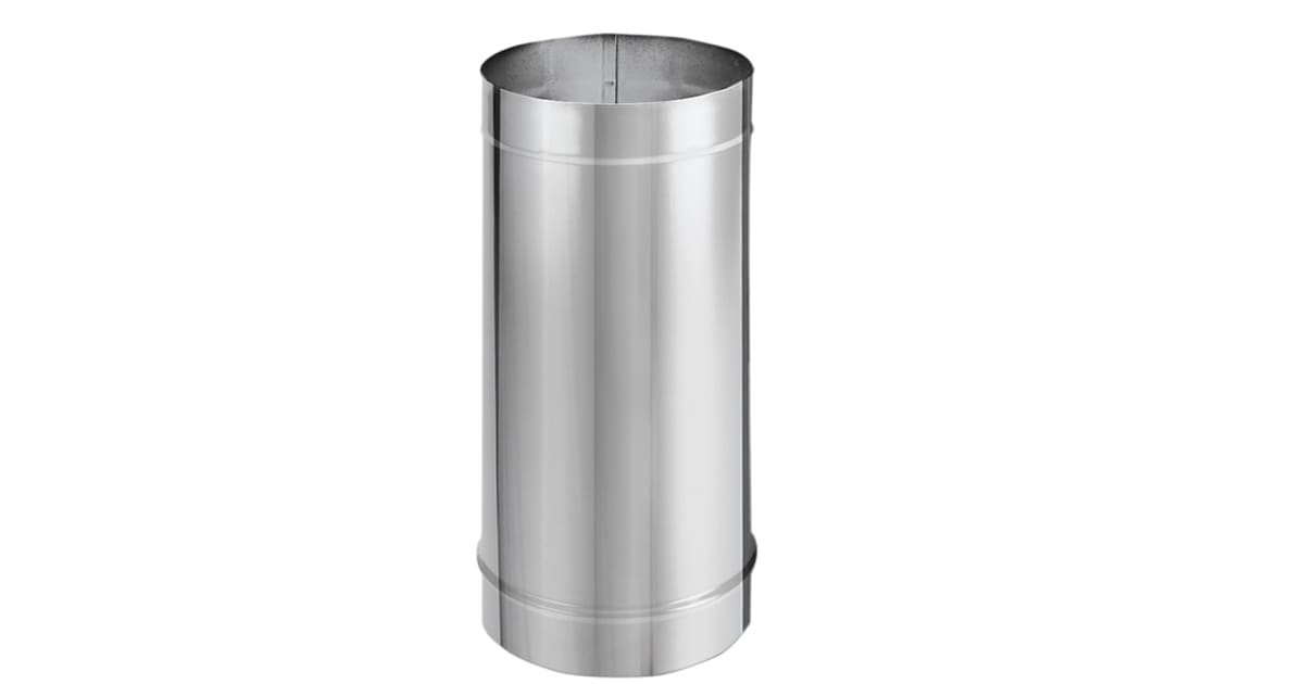 DuraVent 8DBK-48SS 8" Inner Diameter - DuraBlack Stove Pipe - Single ...