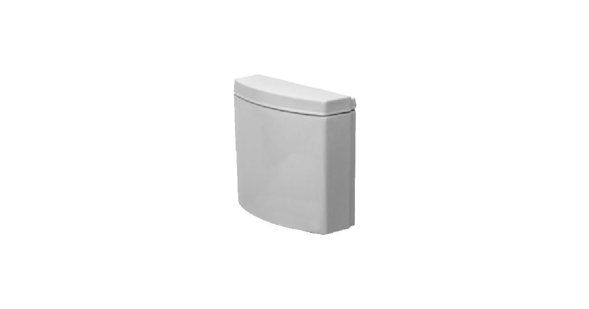 Duravit 0924100003 Cistern with 3" Flapper Valve, Bottom Left or Back ...