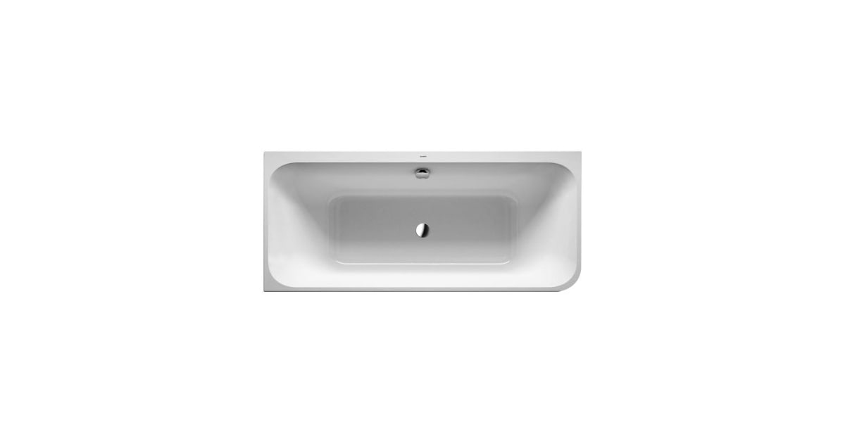 Duravit D700316000000090 Happy D.2 71" Drop In Acrylic Tub with Center ...