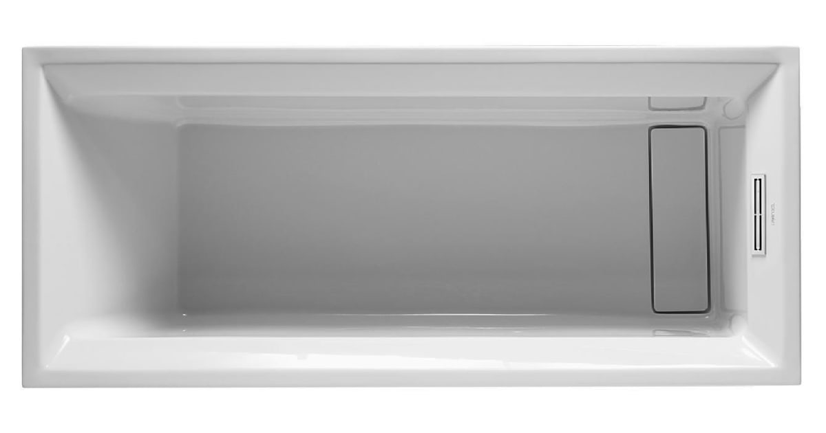 Duravit 700078000000090 Sanitary Acrylic Rectangular Bath Tub 63" X 27 ...