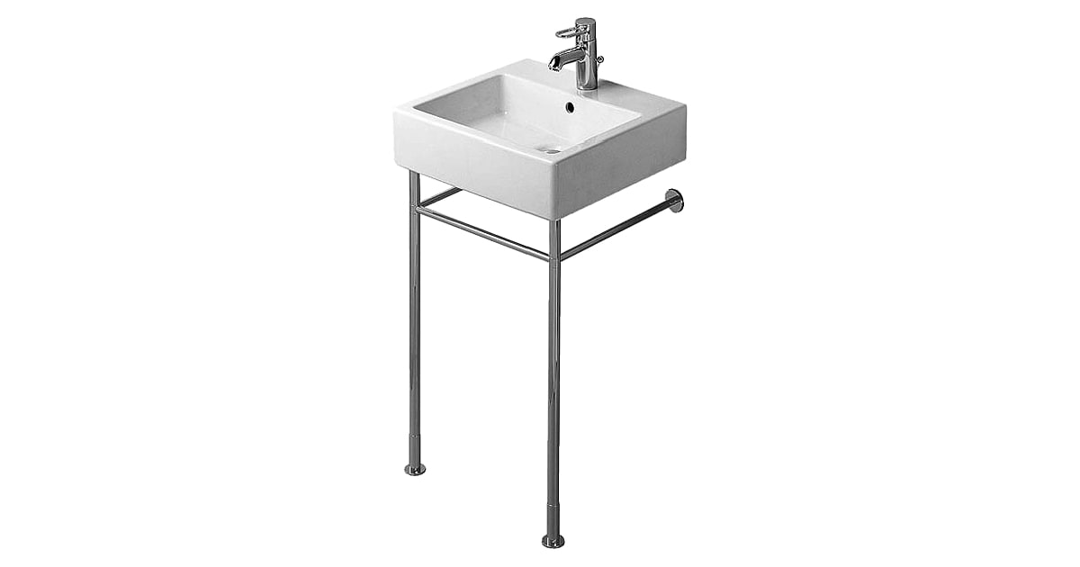 Duravit 0030651000 Vero Metal Console with Adjustable Height - Less ...