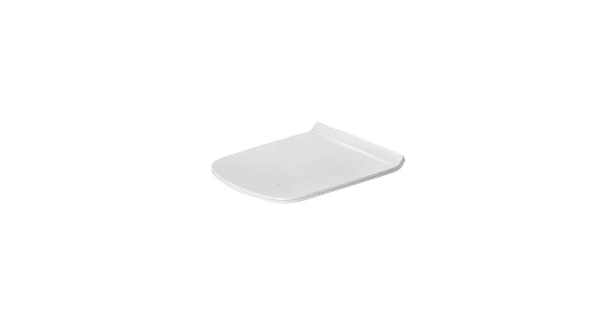 Duravit 0060590000 DuraStyle Elongated Closed-Front Toilet Seat with ...