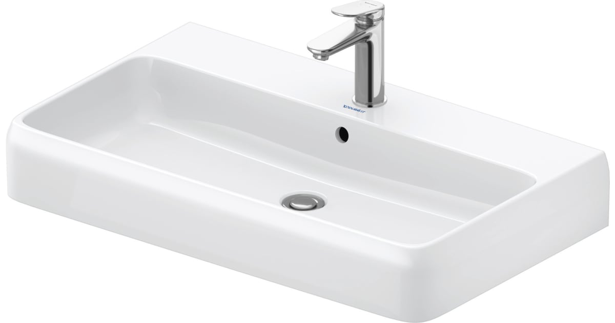 Duravit 2382800000 Qatego 31-1/2" Rectangular Ceramic Wall Mounted ...