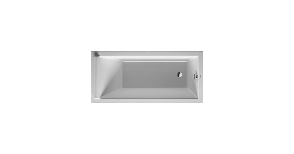 Duravit 710331002001090 Starck New 59" Drop In Acrylic Whirlpool Tub ...