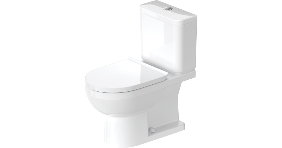 Duravit D4061420 Duravit No.1 1.32 GPF Dual Flush Two Piece Elongated ...