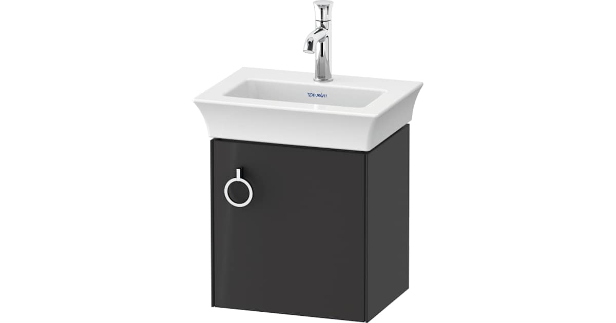 Duravit WT4250RH1H1 White Tulip 16" Single Wall Mounted Vanity Cabinet ...