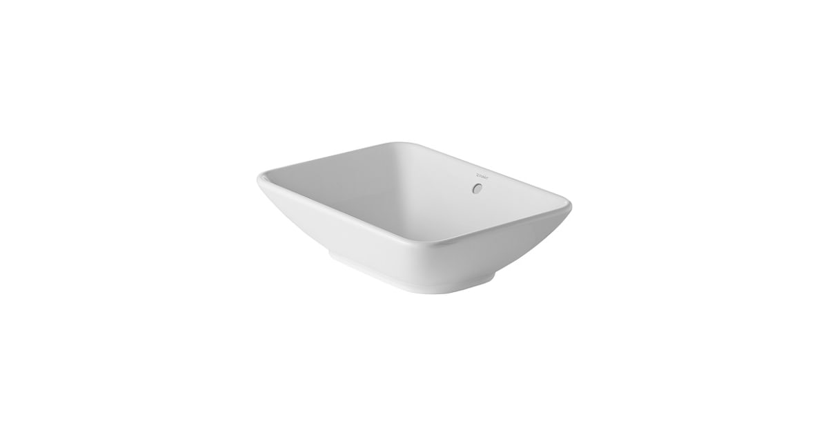 Duravit 0334520000 Bacino Ceramic 21-5/8" Vessel Bathroom Sink with ...