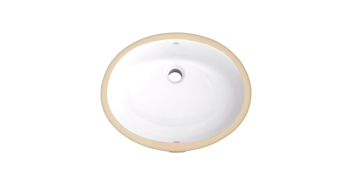 DXV D00496221.415 Bowen 19-1/4" Oval Vitreous China Undermount Bathroom ...
