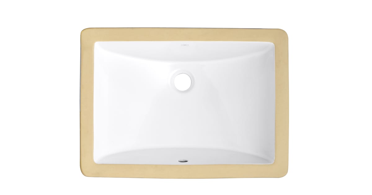 DXV D00614000.415 Webster 19-3/4" Rectangular Vitreous China Undermount ...