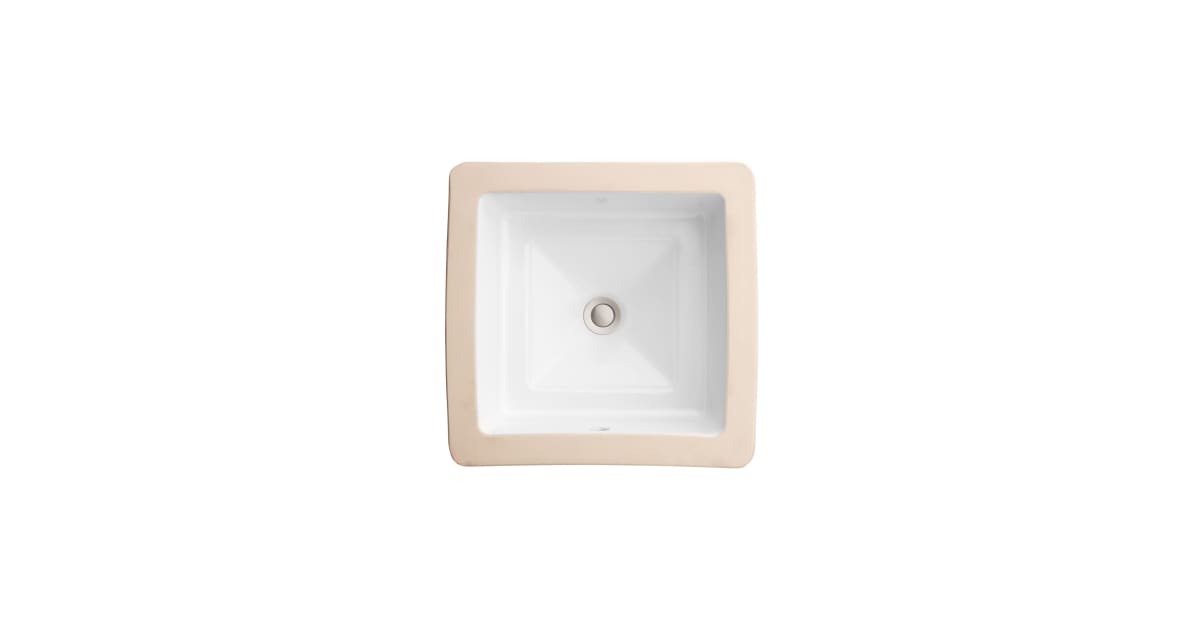 DXV D20105000.415 Pop 12-5/8" Square Vitreous China Undermount Bathroom ...
