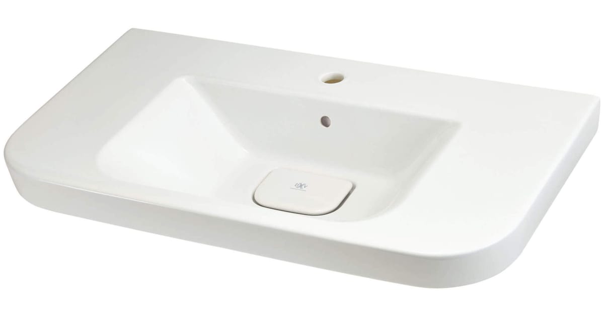 DXV D20176001.415 Equility 32-3/4" Rectangular Fireclay Wall Mounted ...