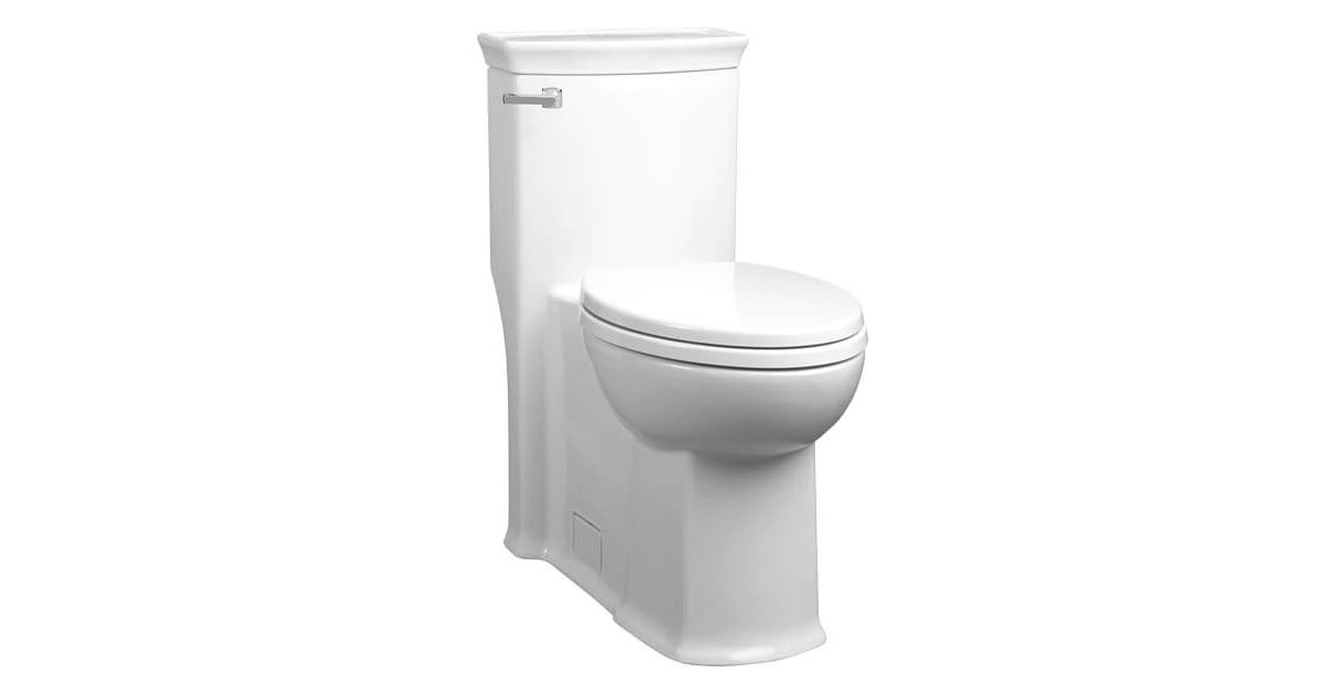DXV D22005C101.415 Wyatt 1.28 GPF One Piece Elongated Toilet with Left ...