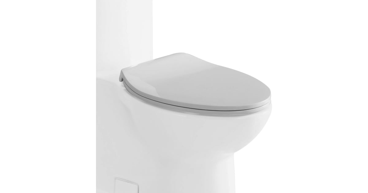 Eago R-364SEAT Elongated Closed-Front Toilet Seat with Soft Close ...