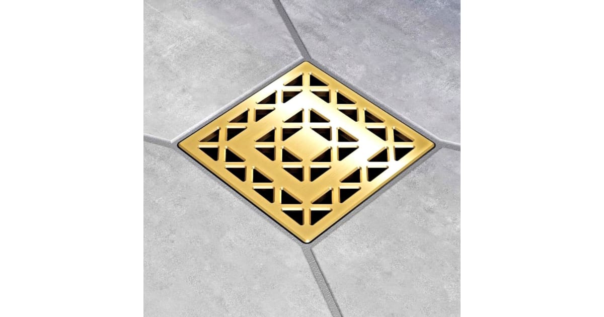 Ebbe America E4802-BG LATTICE - Brushed Gold - Unique Drain Cover ...