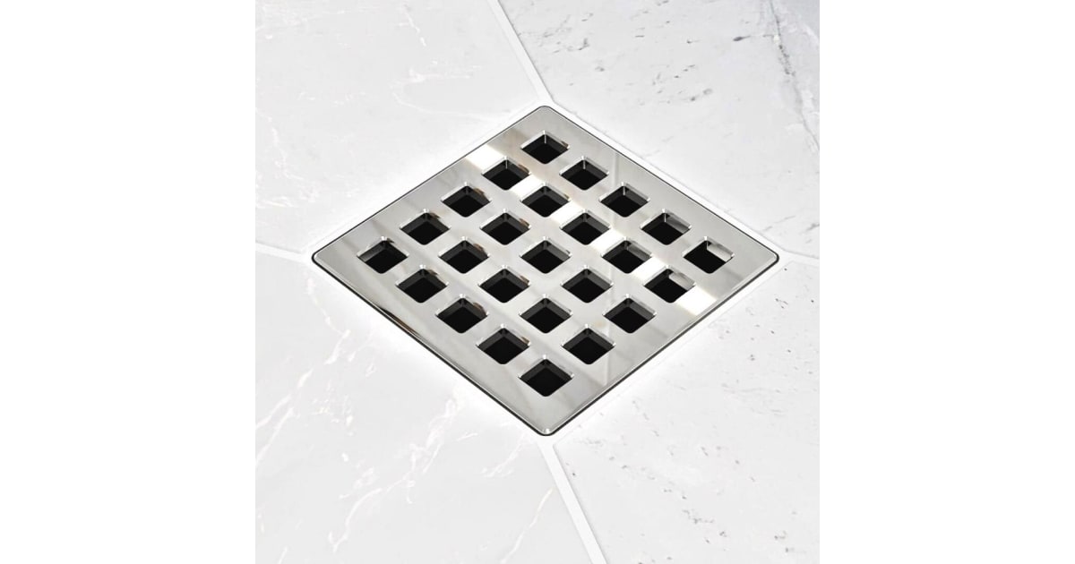 Ebbe America E4803-PC QUADRA - Polished Chrome - Unique Drain Cover ...