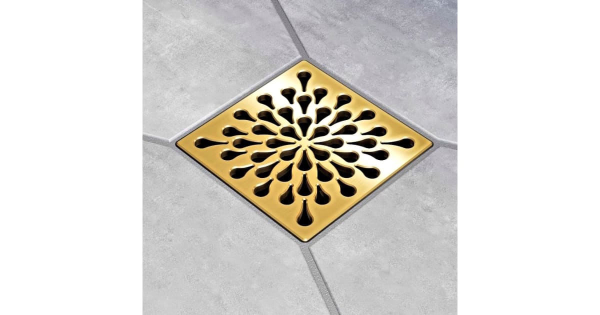 Ebbe America E4805-BG SPLASH - Brushed Gold - Unique Drain Cover ...
