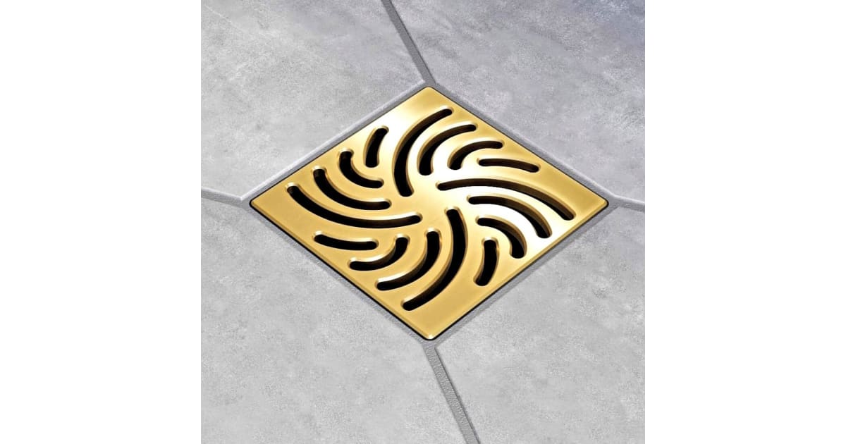 Ebbe America E4806-BG TWISTER - Brushed Gold - Unique Drain Cover ...