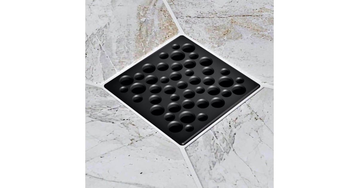 Ebbe America E4812-MB BUBBLES - Matte Black - Unique Drain Cover ...