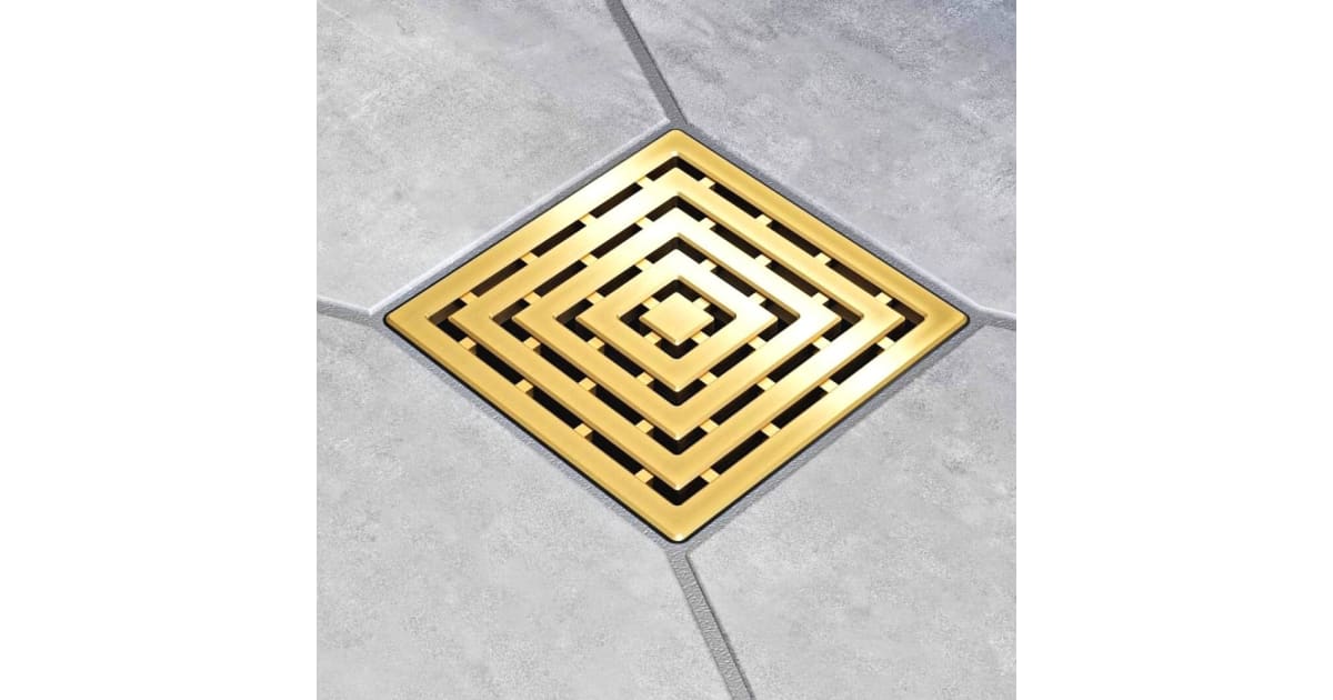 Ebbe America E4815-BG FRAMES - Brushed Gold - Unique Drain Cover ...
