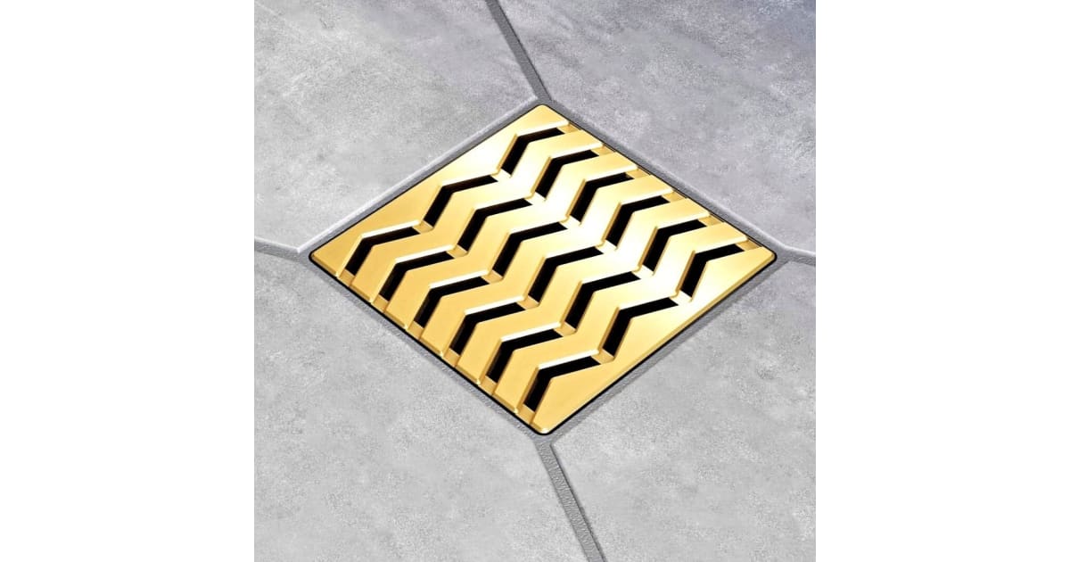 Ebbe America E4816-BG TREND - Brushed Gold - Unique Drain Cover ...