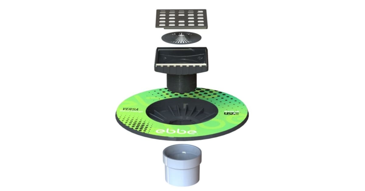 Ebbe America EBDB-VBF-PVC Ebbe BUILDER PVC VERSA Drain Bundle ...