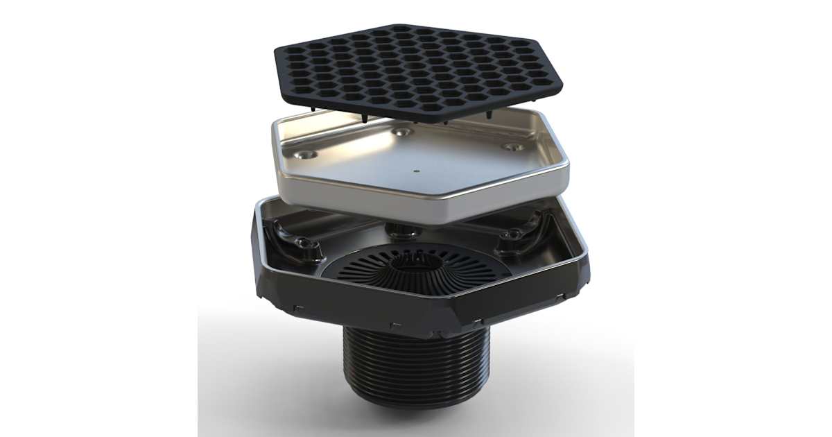Ebbe America ETHX-BN Hex - Tile-In Hex Drain | Ferguson Home