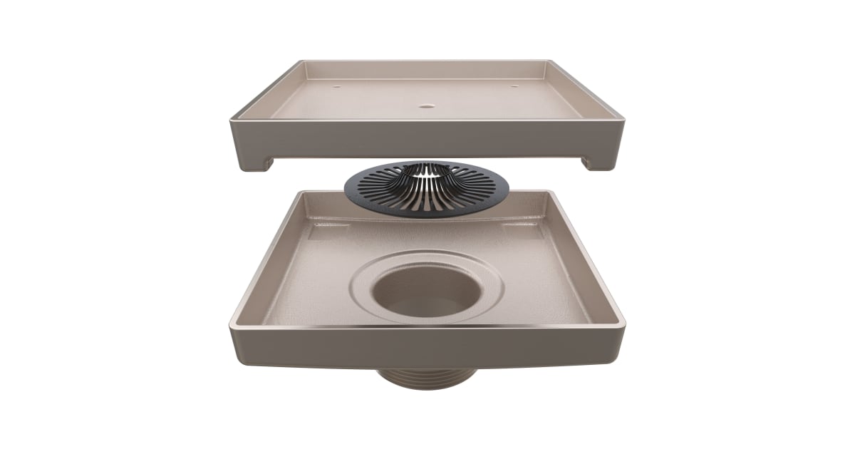 Ebbe America ETID-6-BN Rough-In 6 Inch Legacy Shower Drain | Ferguson Home