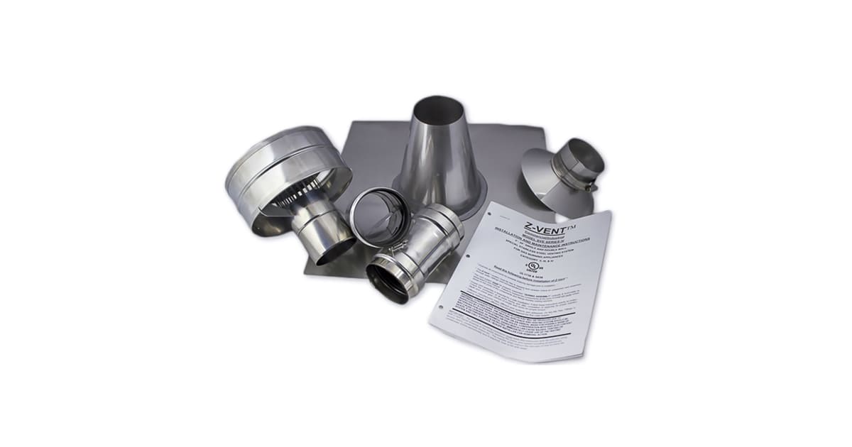 Eccotemp 2SVSRPKE03 3 Inch Wall Hung Water Heater Vent Kit with ...