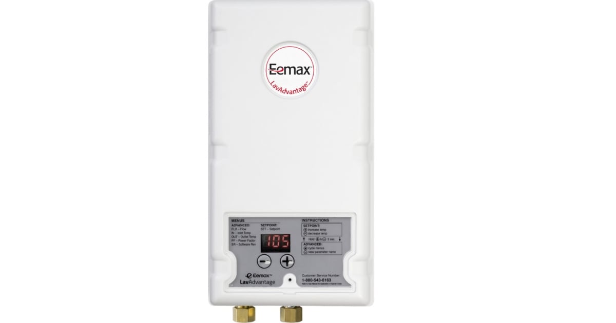 Eemax SPEX3012T S LavAdvantage 3kW 120 Volt Electric Tankless Water ...