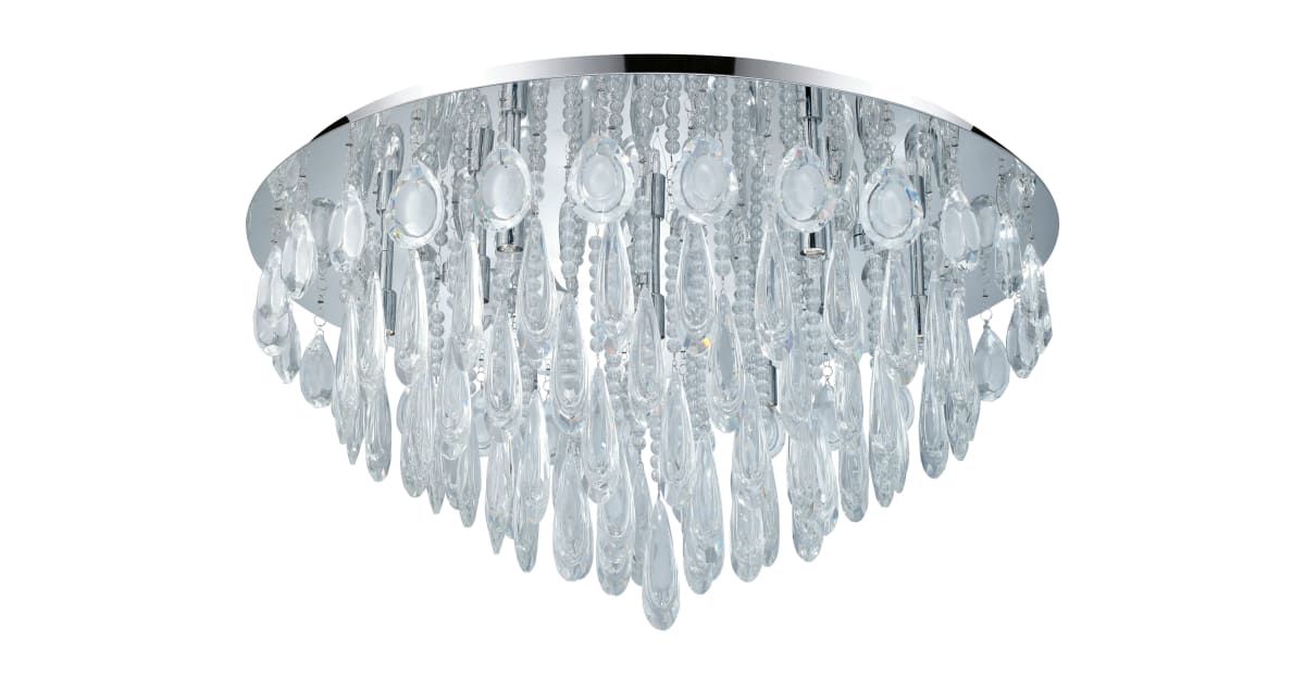 Eglo 93434A Calaonda 10 Light Flush Mount Ceiling Fixture | Ferguson Home