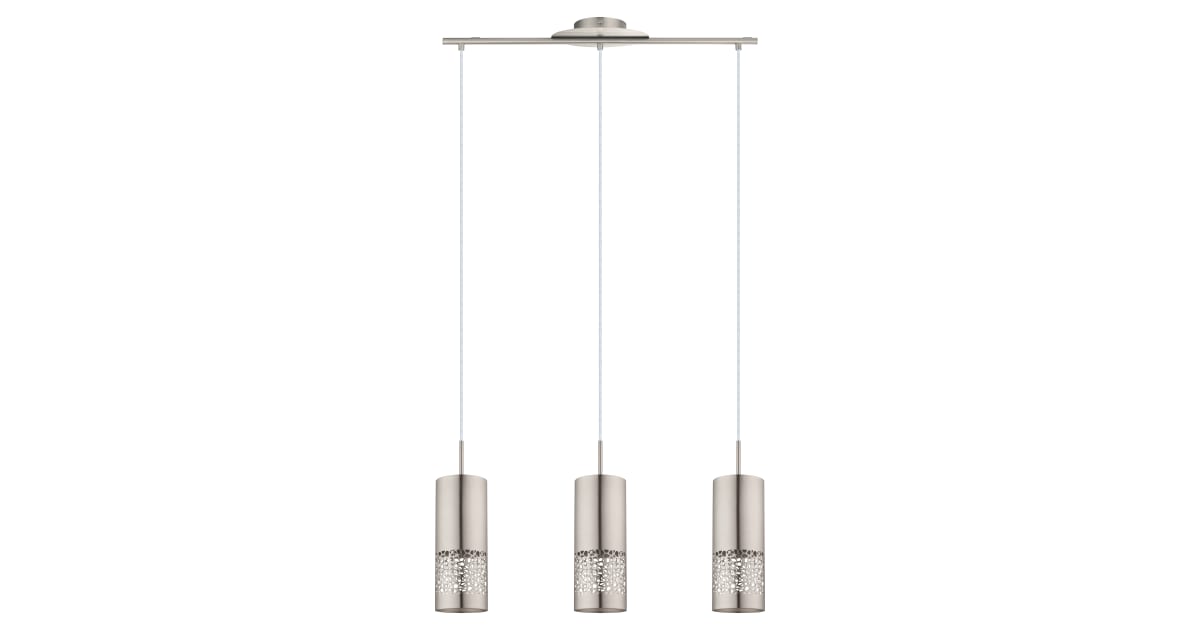Eglo 201425A Carmelia 3-Light Hanging Ceiling Light | Build.com